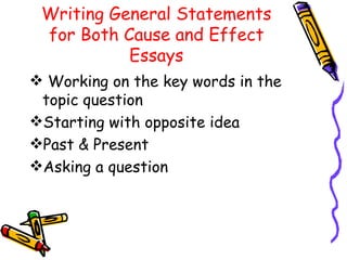 Cause effect essay powerpoint new | PPT