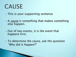 Cause and effect | PPTX