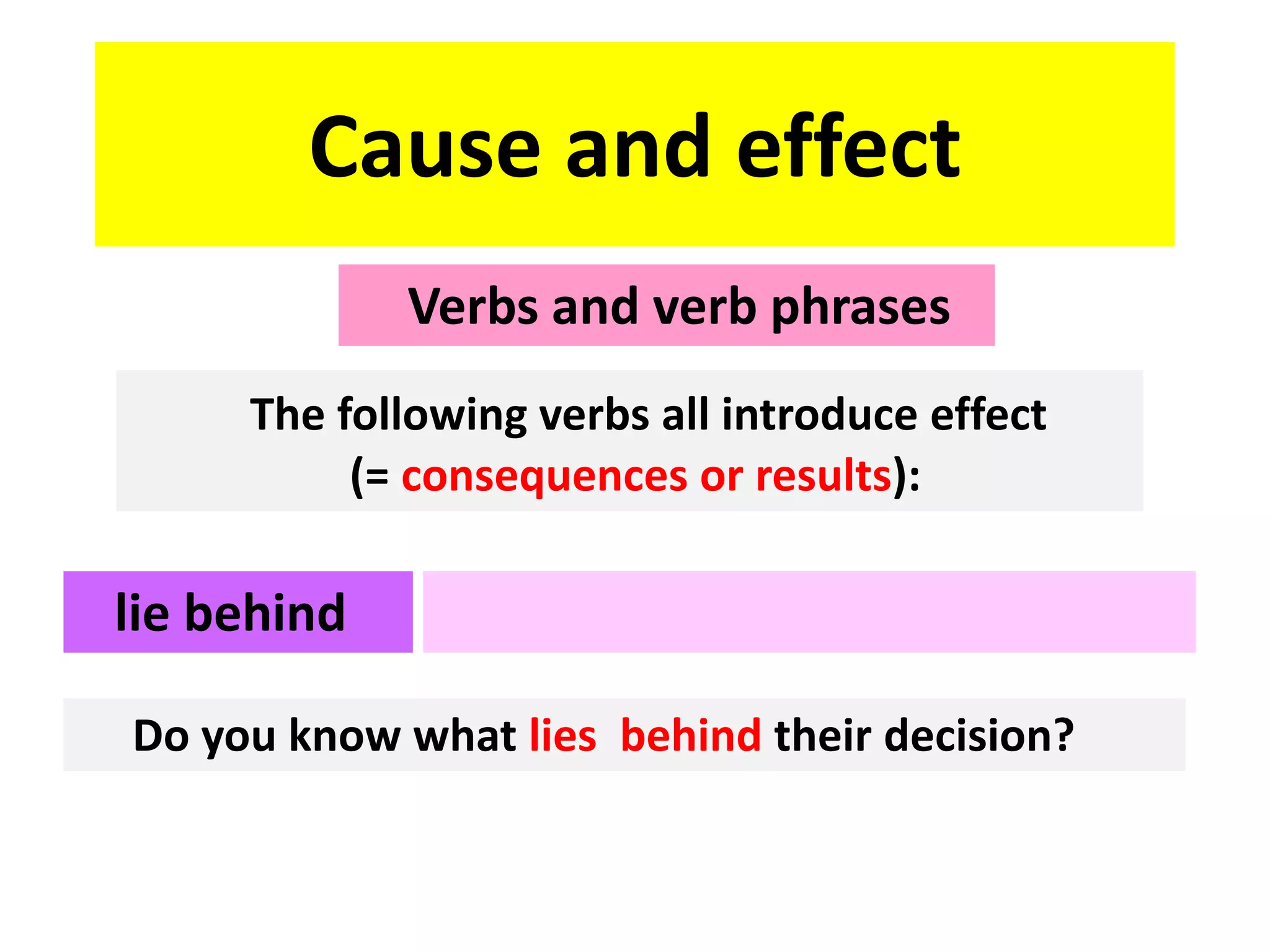 Cause and effect | PPT