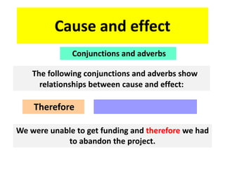 Cause and effect | PPTX