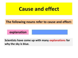 Cause and effect | PPTX