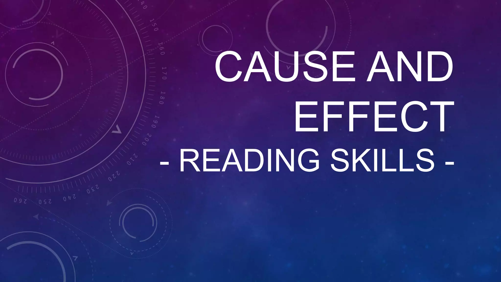 Cause and effect | PPTX