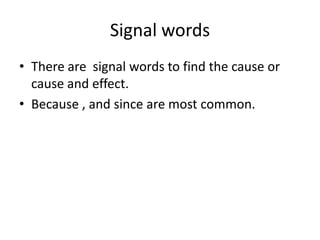 Cause and effect | PPTX