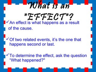 Cause and effect | PPT