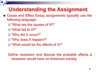 Cause and effect essay | PPT