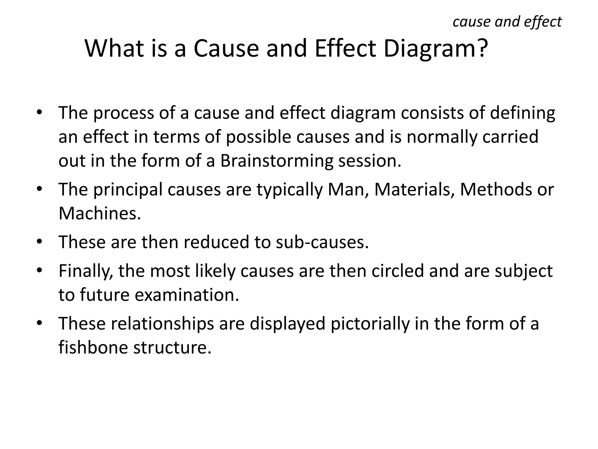 Cause and effect diagram | PPTX