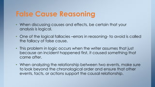 Cause and effect essay | PPTX