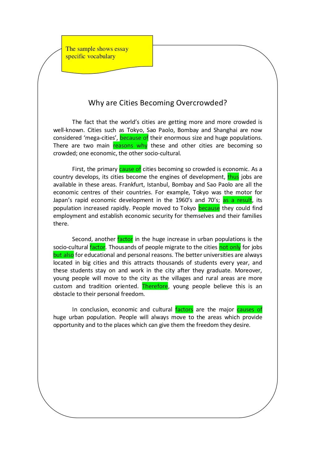 Cause And Effect Essay Cause And Effect Essay