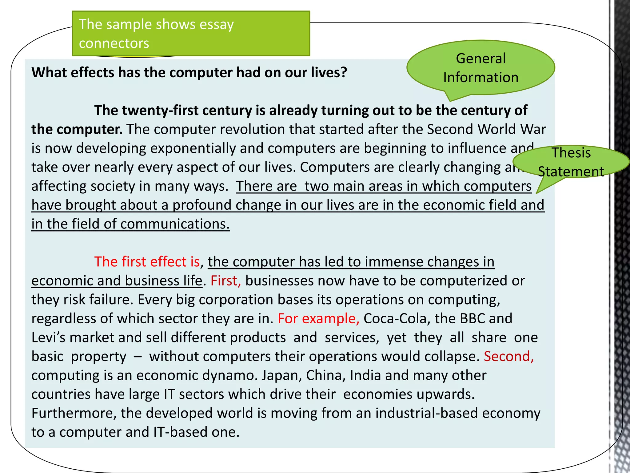 Cause and effect essay lesson pdf | PPTX | Business | Business and Finance