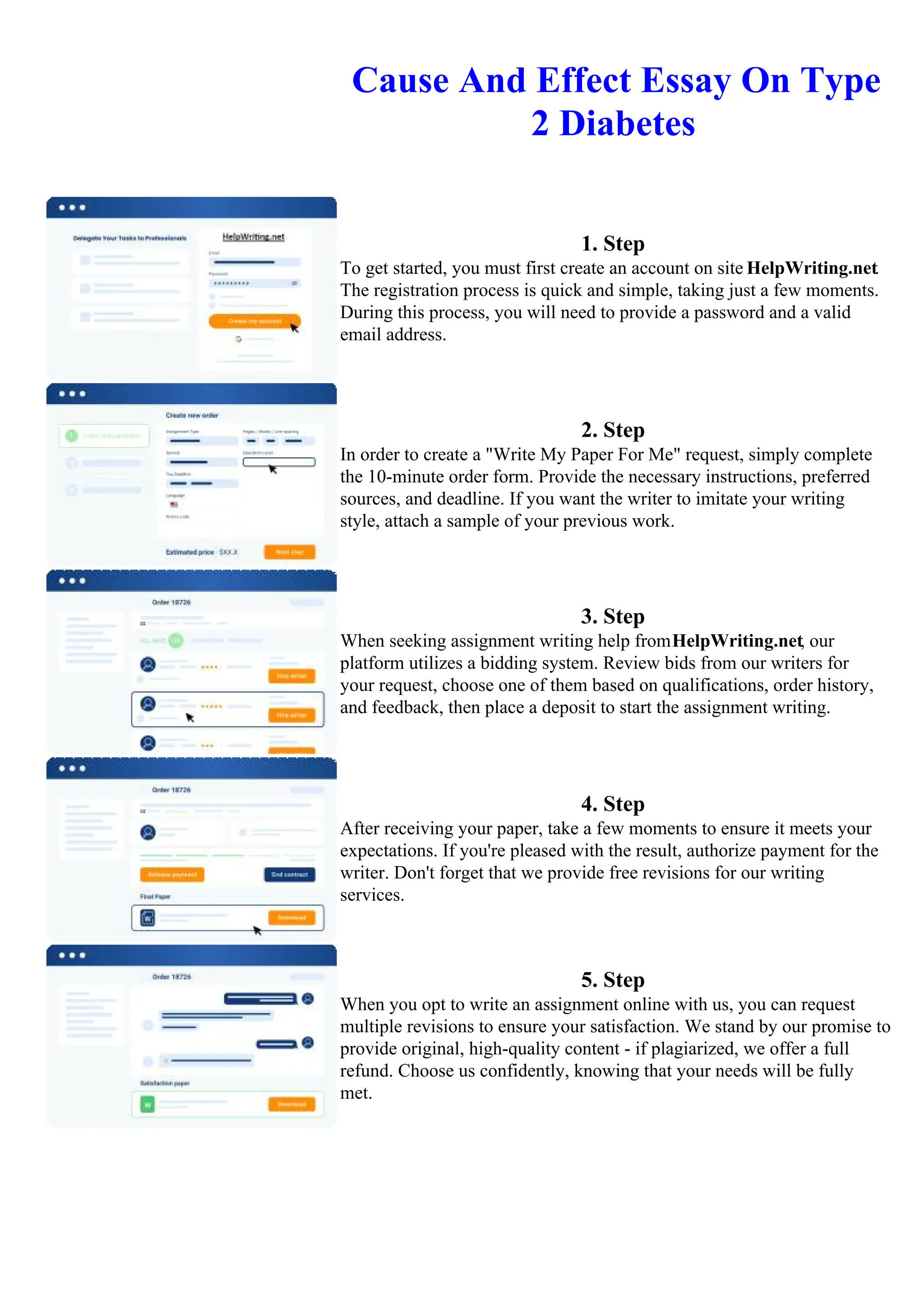 Cause And Effect Essay On Type 2 Diabetes | PDF