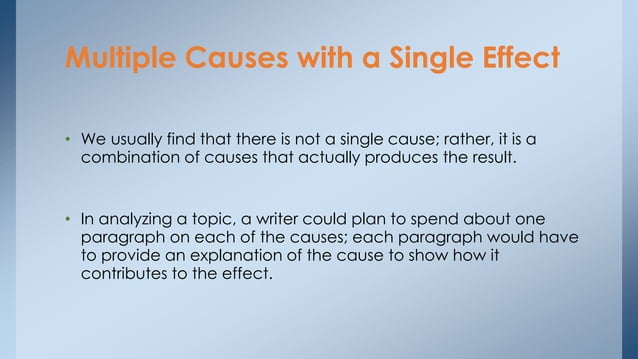 Cause and effect essays | PPT