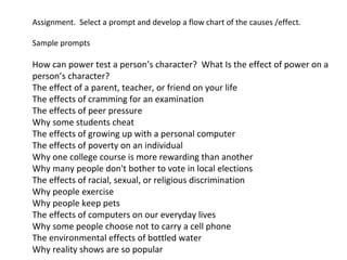 Cause and effect essays (1) | PPT | Education