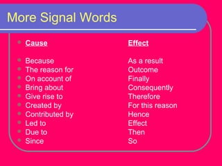 Cause and effect intro | PPT