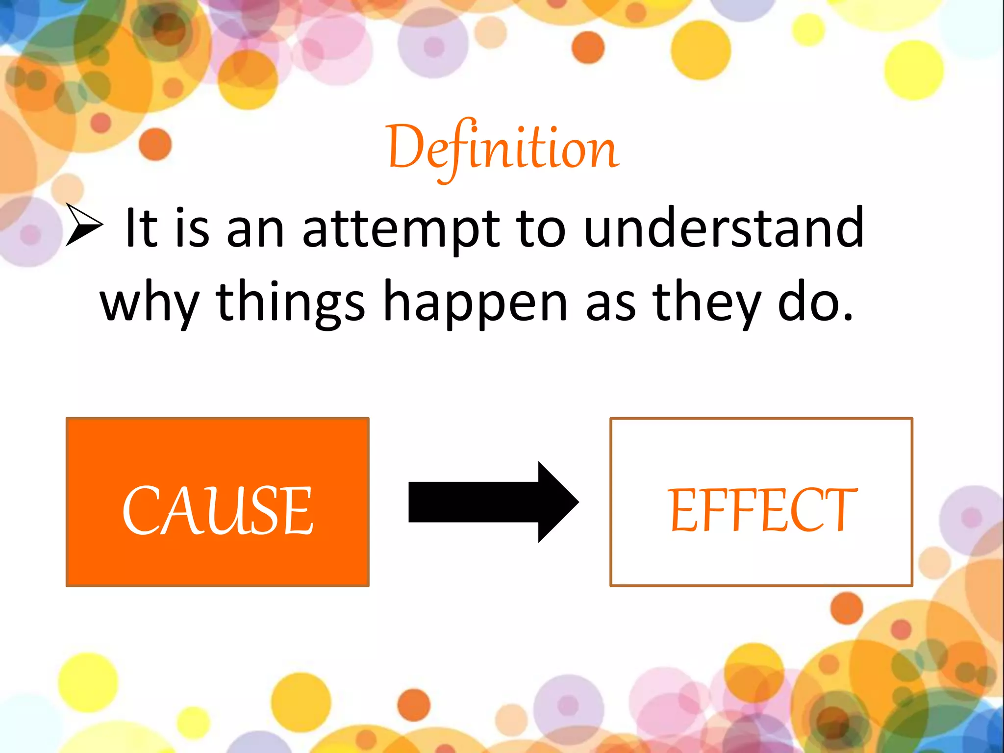 Cause and effect model | PPTX