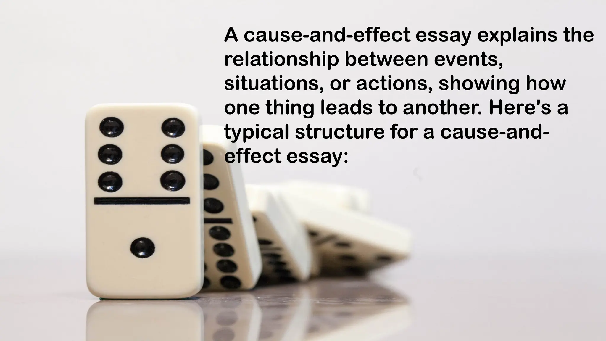 CAUSE AND EFFECT ESSAY NOTES FOR ALL LEVELS | PPTX