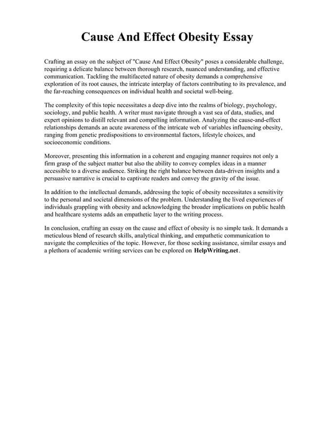 Cause And Effect Obesity Essay.pdf