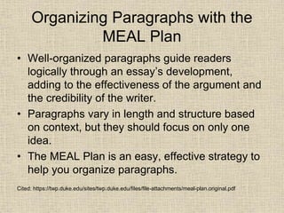 How to Write a Paragraph | PPTX