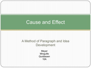Cause and Effect | PPT