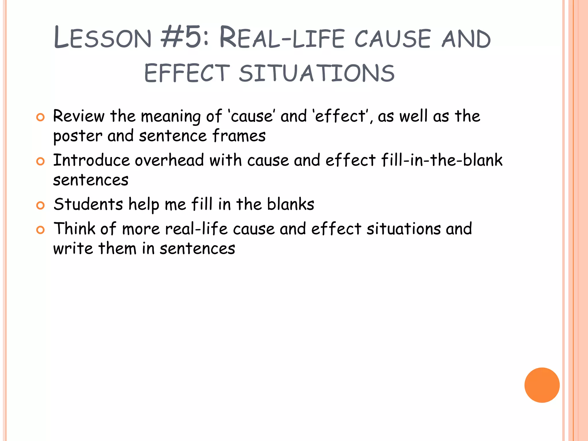 Cause and effect relationships | PPTX