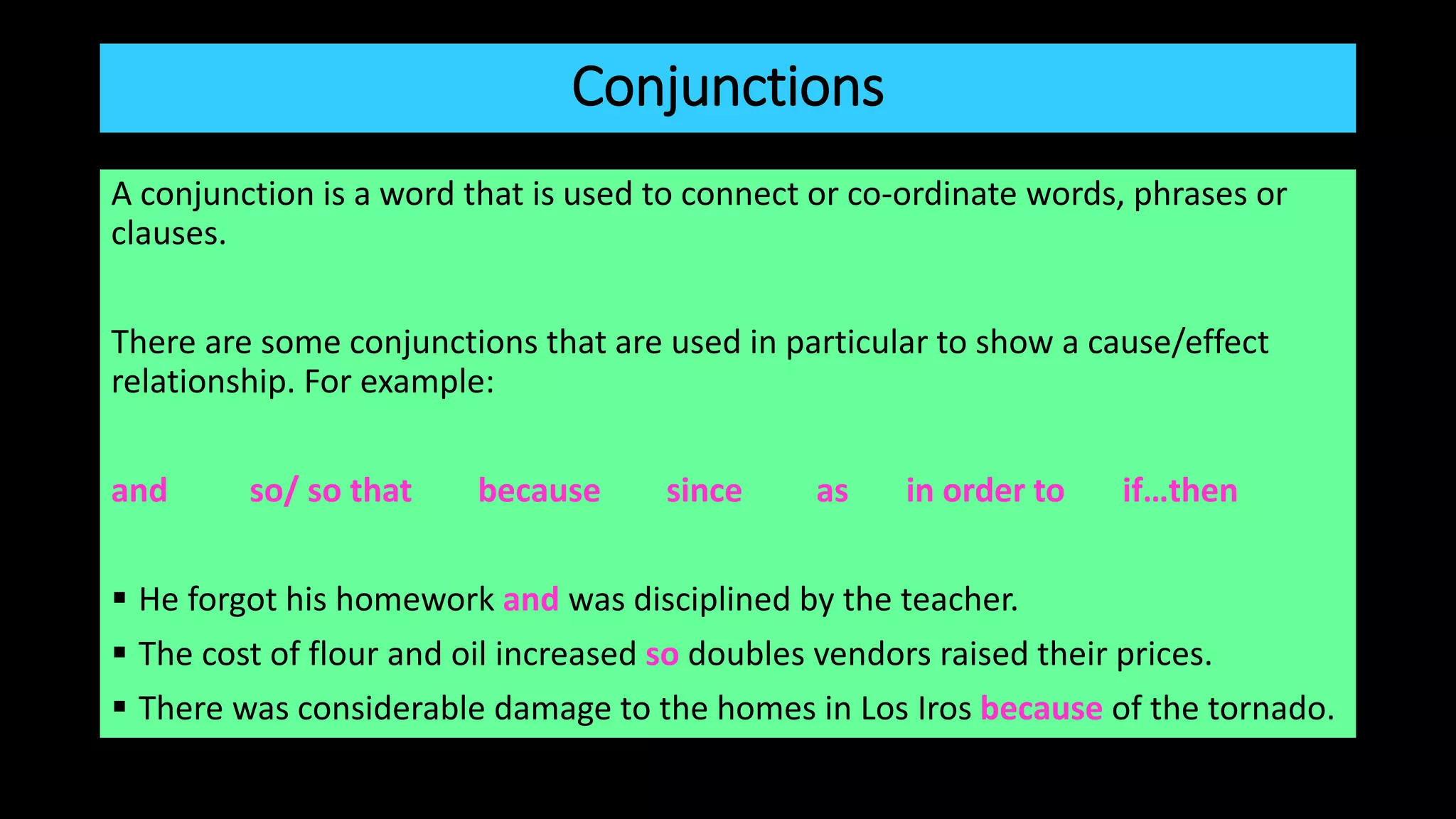 Cause and effect signal words | PPTX