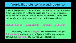 Cause and effect signal words | PPTX