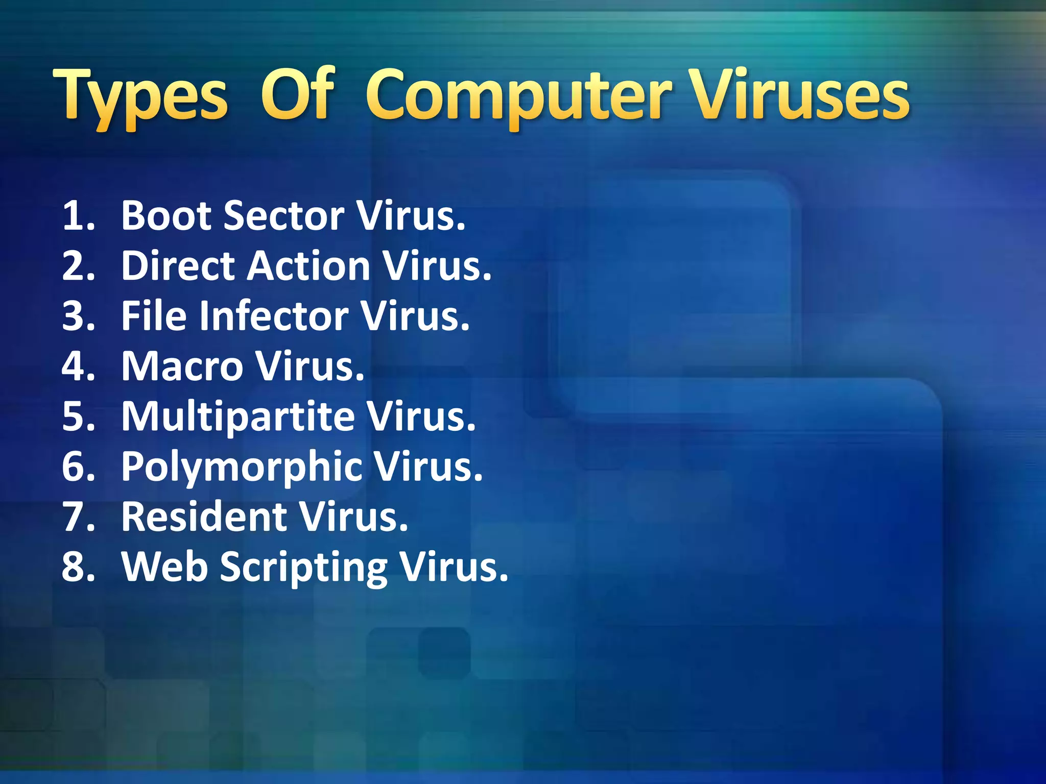 Cause and effects of computer virus | PPTX