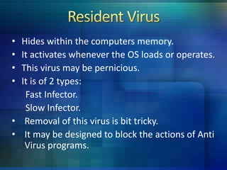 Cause and effects of computer virus | PPTX
