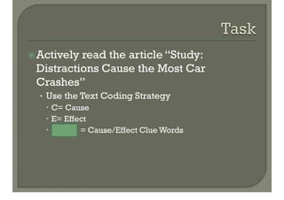 Cause And Effect Text Structure | PDF
