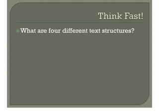 Cause And Effect Text Structure | PDF