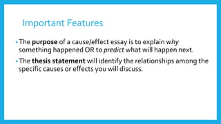 Cause and Effect Writing | PPT | Free Download