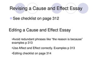 Cause And Effect Writing | PDF | Science