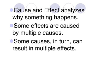 Cause And Effect Writing | PDF | Science