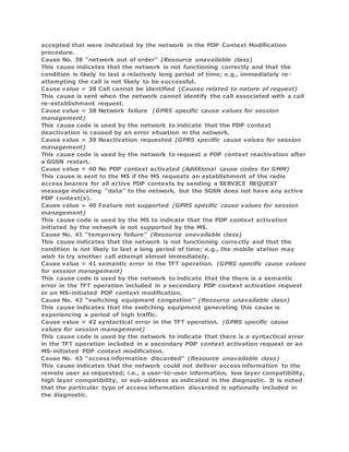 Cause codes from | PDF