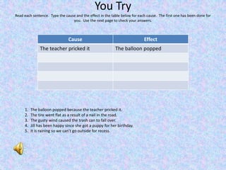 Cause & effect | PPT