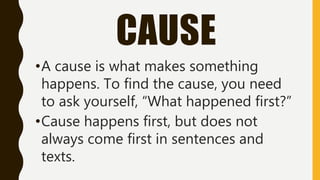 Cause & effect | PPTX