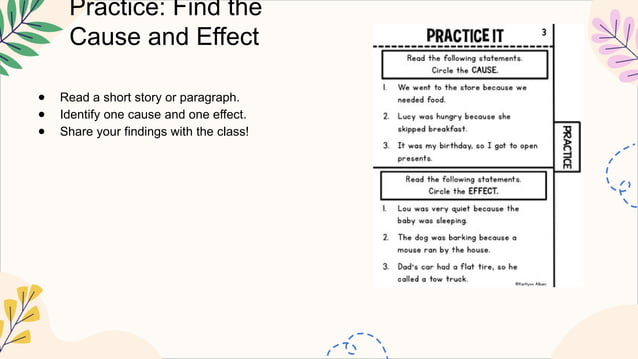 Cause & Effect - 6th grade..........pptx | Science
