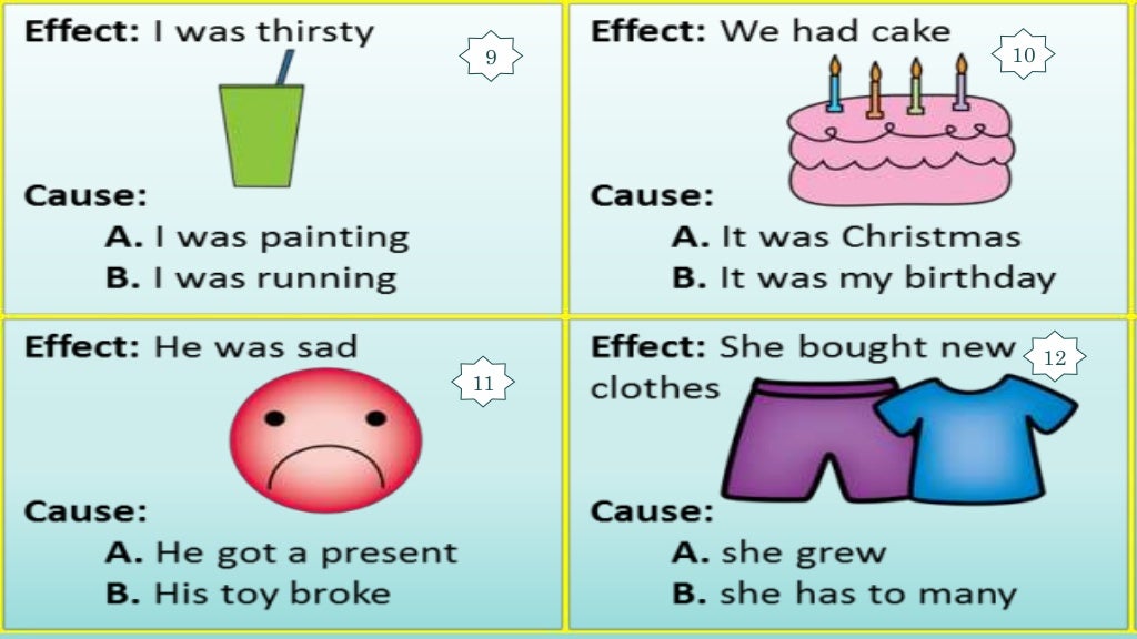Cause Effect Relationship Cause Effect Relationship