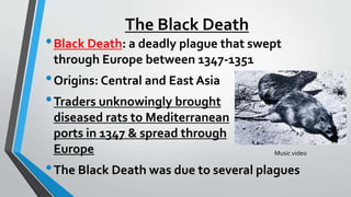 Cause & Effect Of The Crusades & The Black Death | PPTX