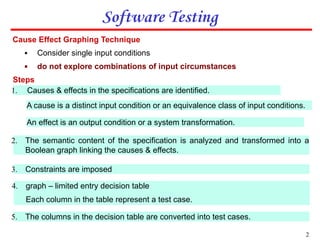 Cause effect graphing.ppt | Technology & Computing