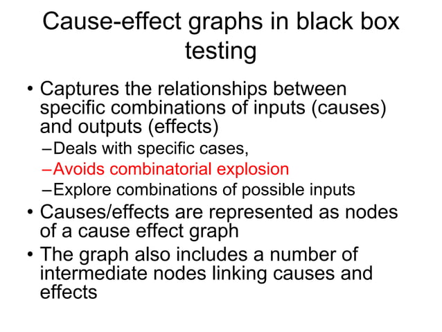 Cause effect graphing technique | PDF