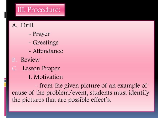 Cause&effect lesson plan | PPTX | Educational Assessment | Education