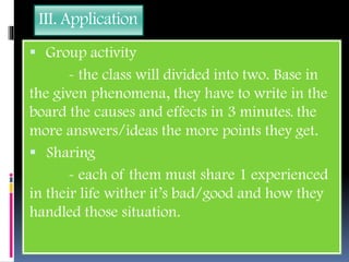 Cause&effect lesson plan | PPTX