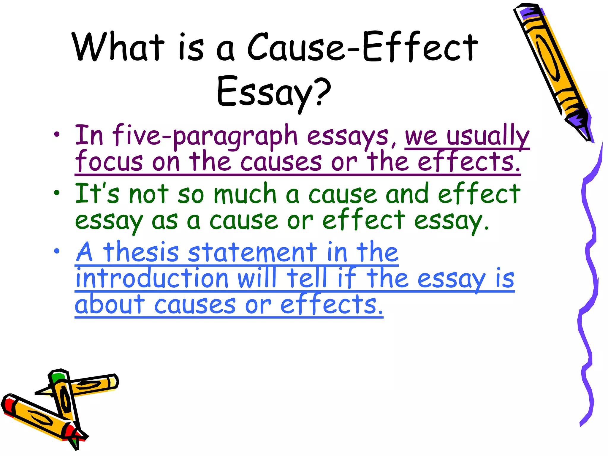 Cause effect Essay | PPT