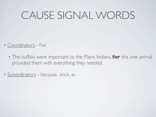 Cause/Effect Signal Words | KEY