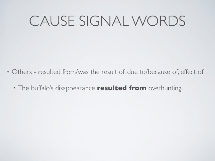 Cause and effect signal words anchor chart - dsfery