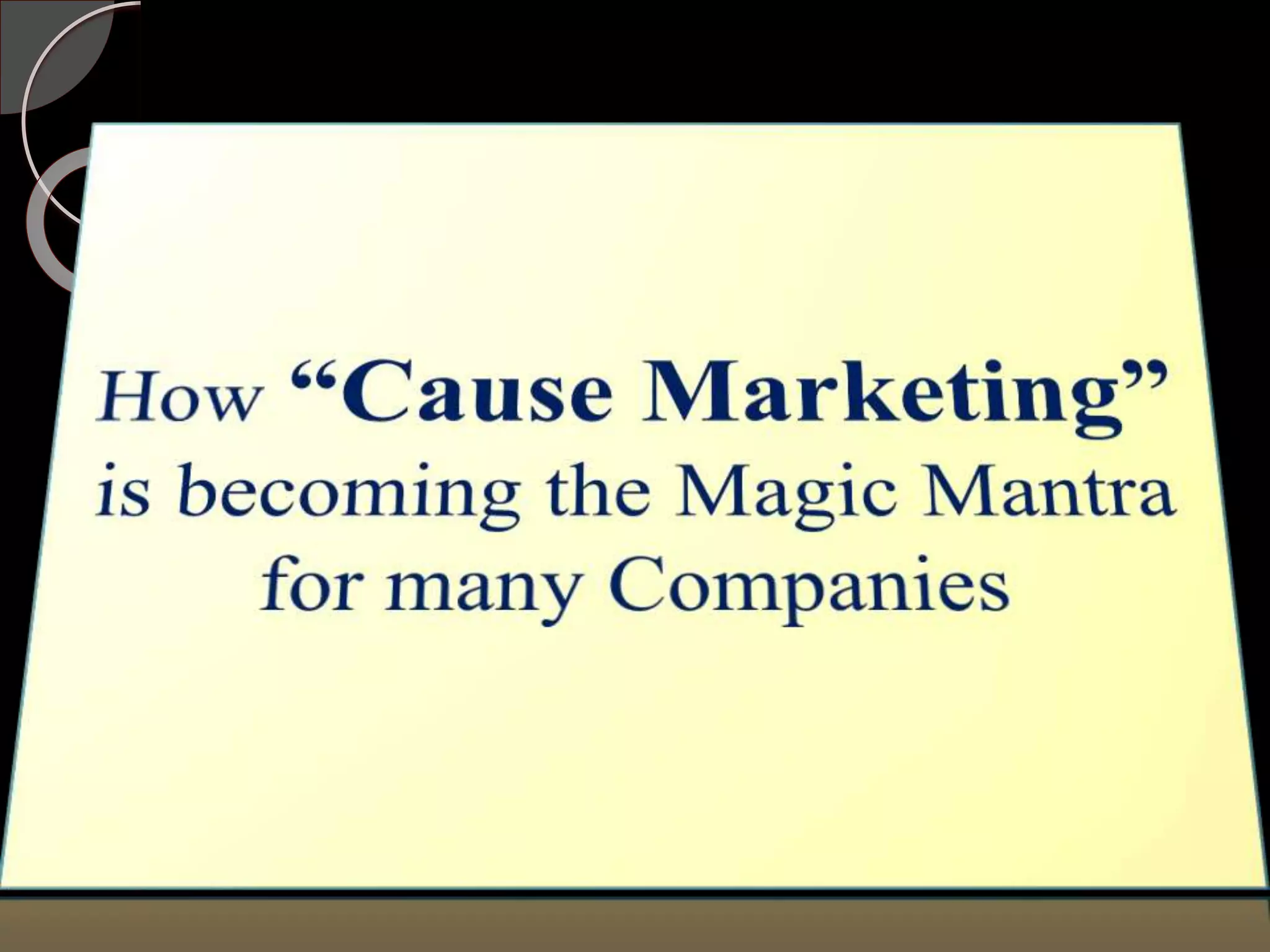 Cause Marketing Presentation | PPTX