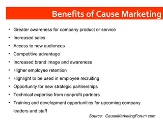 Cause Marketing Overview | PPT