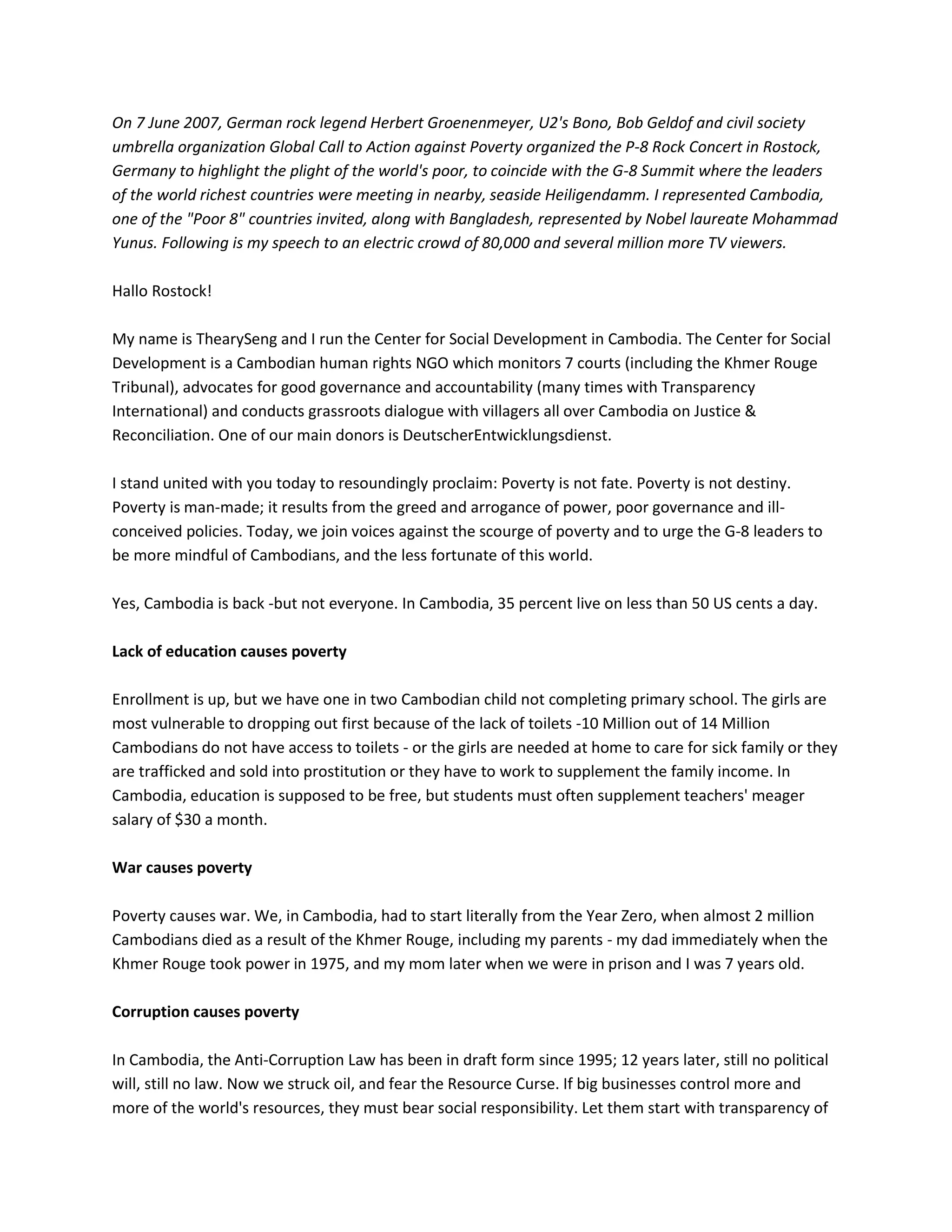 Cause of povery | DOCX