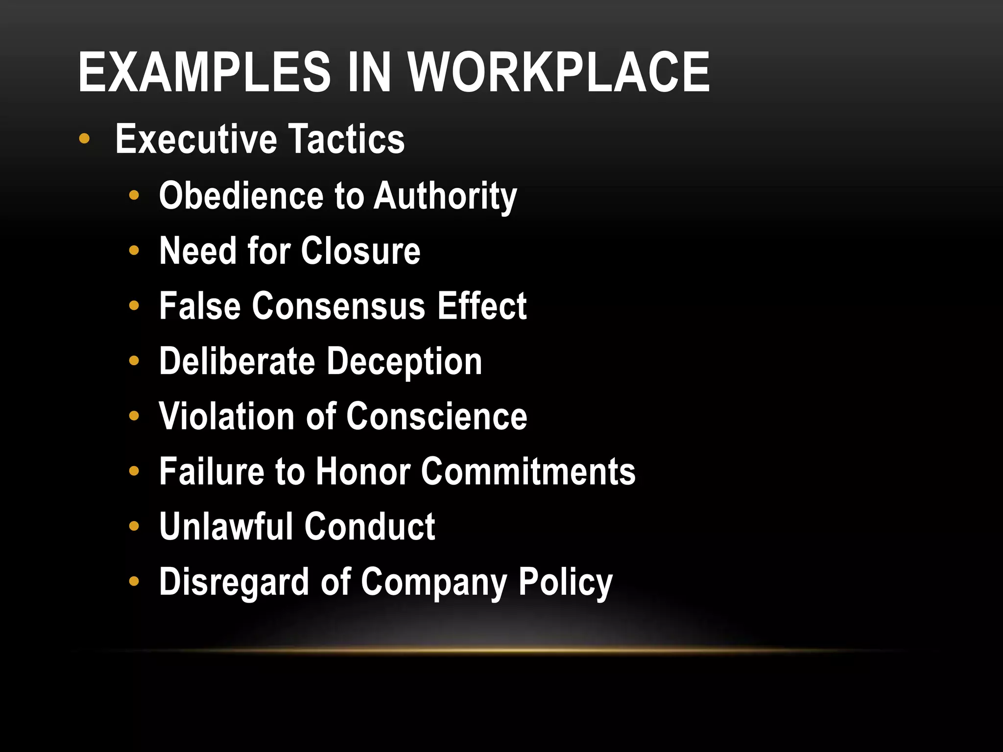 Cause of unethical behaviour | PPTX