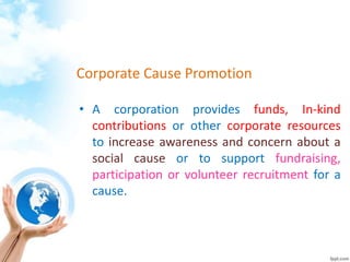 Corporate Cause promotion (Major Examples from Pakistan) | PPTX